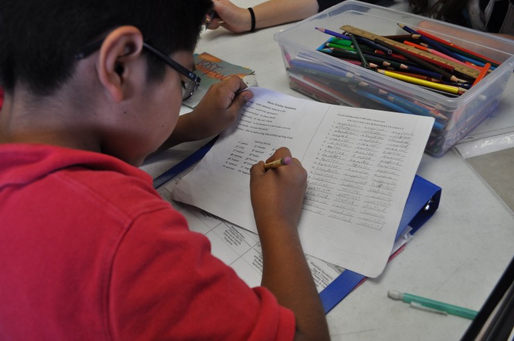 After-school homework duty is a job happily done by work-study students ...