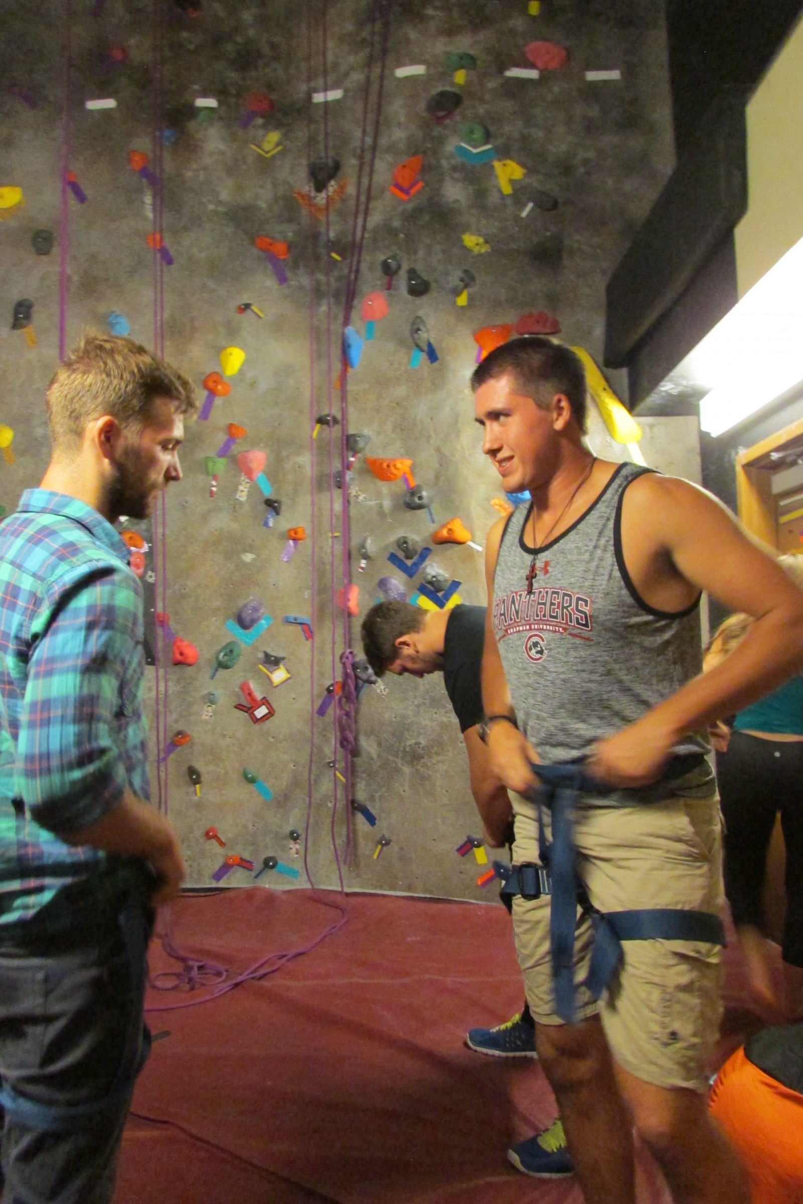 Students know and show the ropes of climbing. | Chapman Newsroom