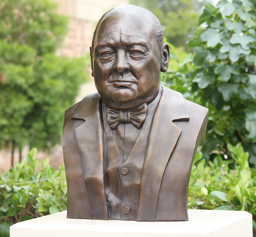 Naming Gift to Law Library Also Brings Chapman a Winston Churchill Bust ...