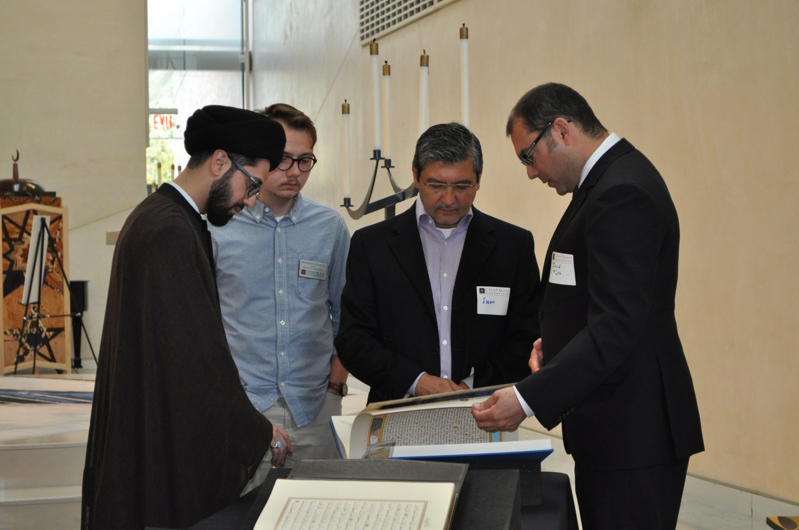 Quran cabinet dedicated at Chapman University's Fish Interfaith Center ...