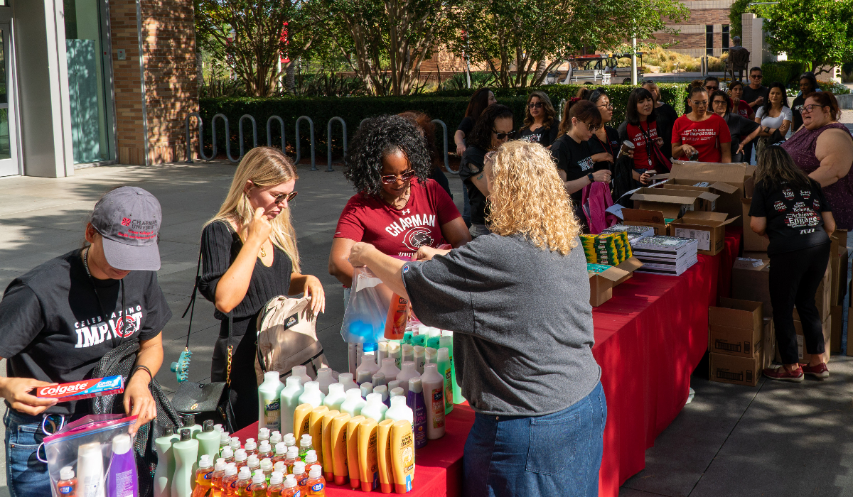 Chapman Staff Stuffs Backpacks for Local Students, Community Resource ...
