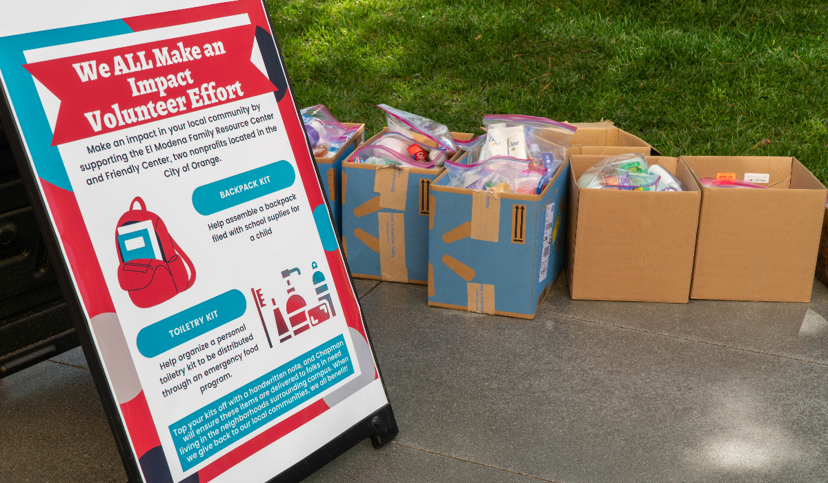 Chapman Staff Stuffs Backpacks for Local Students, Community Resource ...